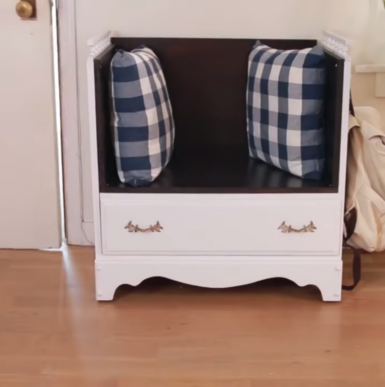 DIY Your Dresser Into A Charming New Seat -Room & Bath